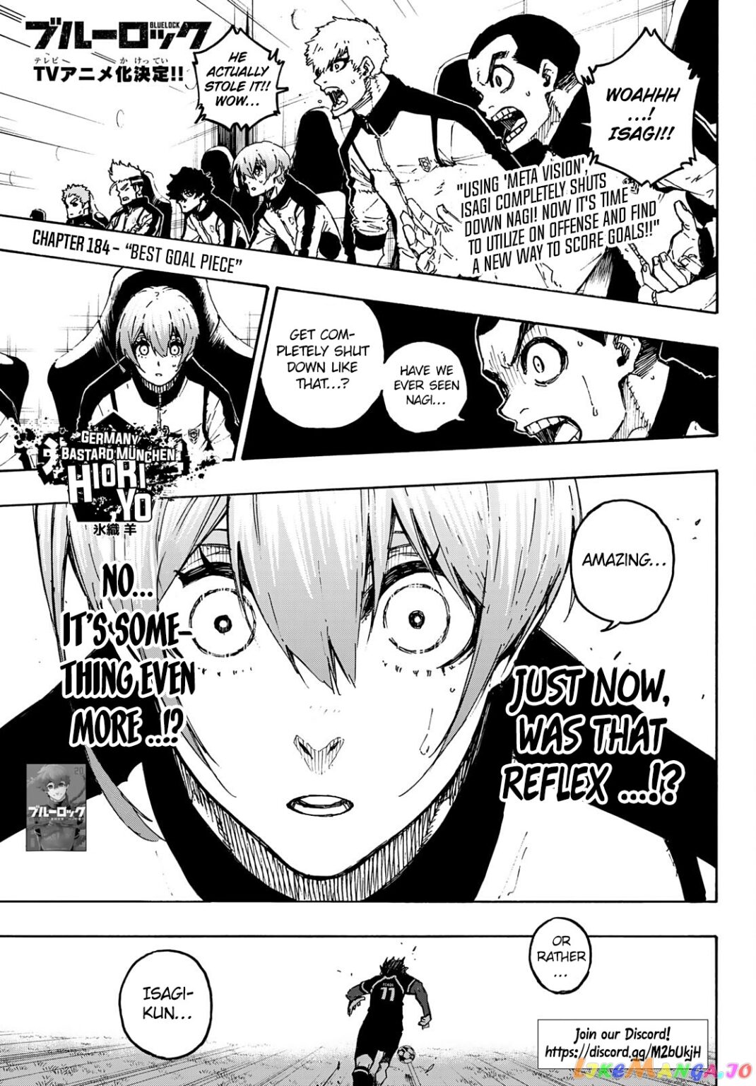 Blue Lock Manga Chapter 184